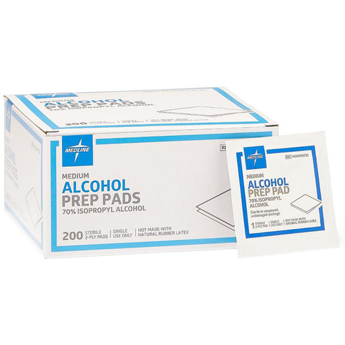 Alcohol Prep Pads - Box of 200