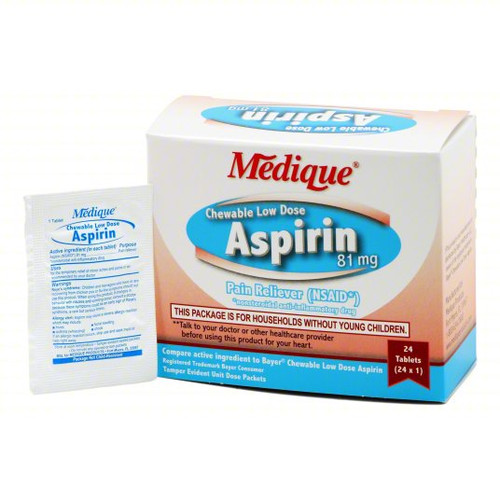 Chewable Low Dose Aspirin, 24 Pack