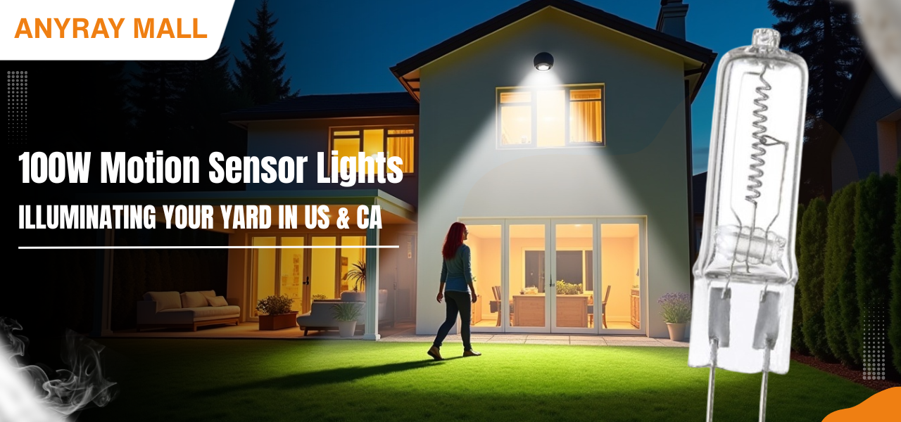 100W Motion Sensor Lights: Illuminating Your Yard in US & CA - Anyray Mall