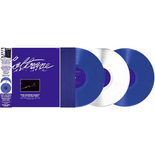 John Coltrane Quartet Live at the Half Note 3LP (Blue & White Vinyl)