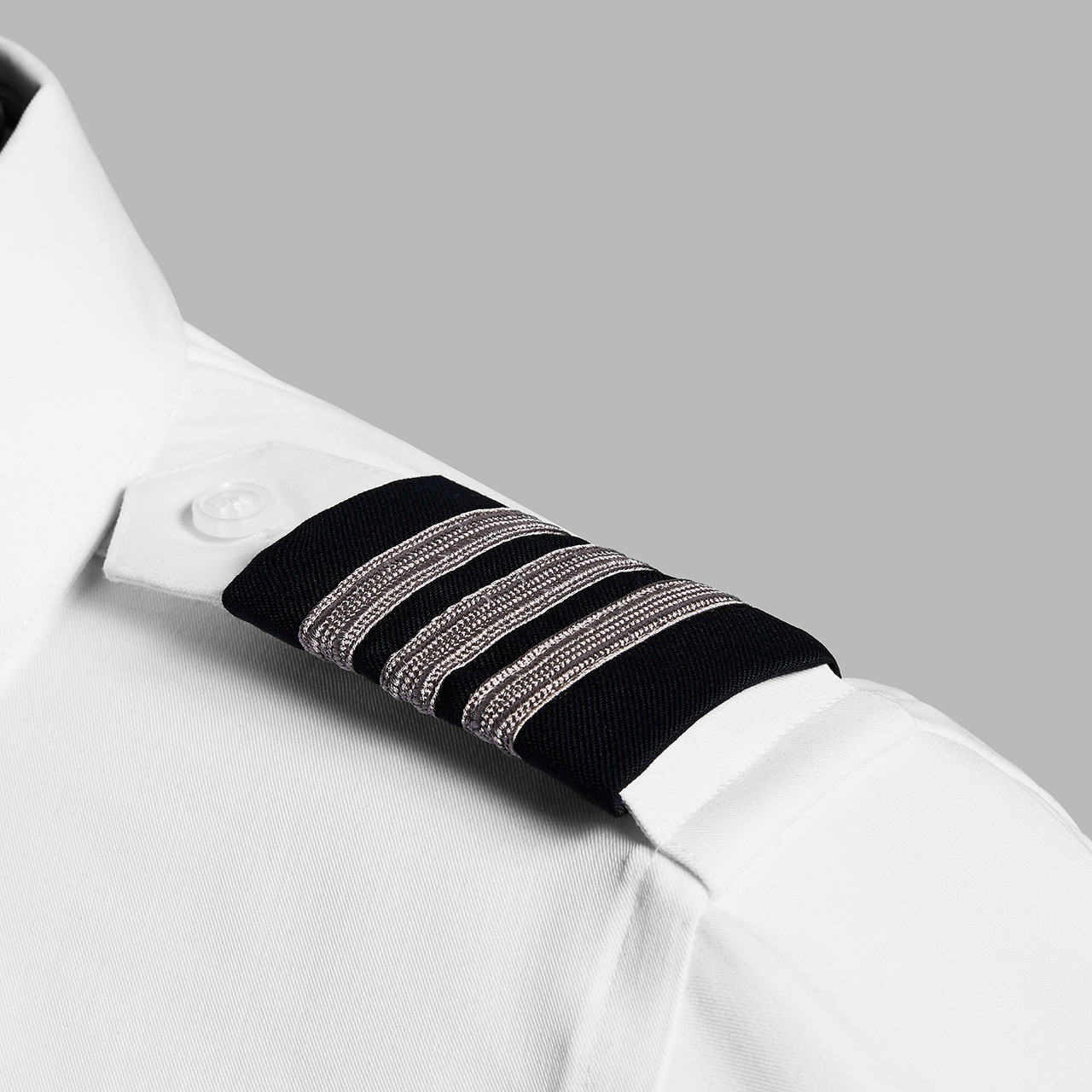 Epaulets - Navy and Grey - 3 Stripe - A Cut Above Uniforms