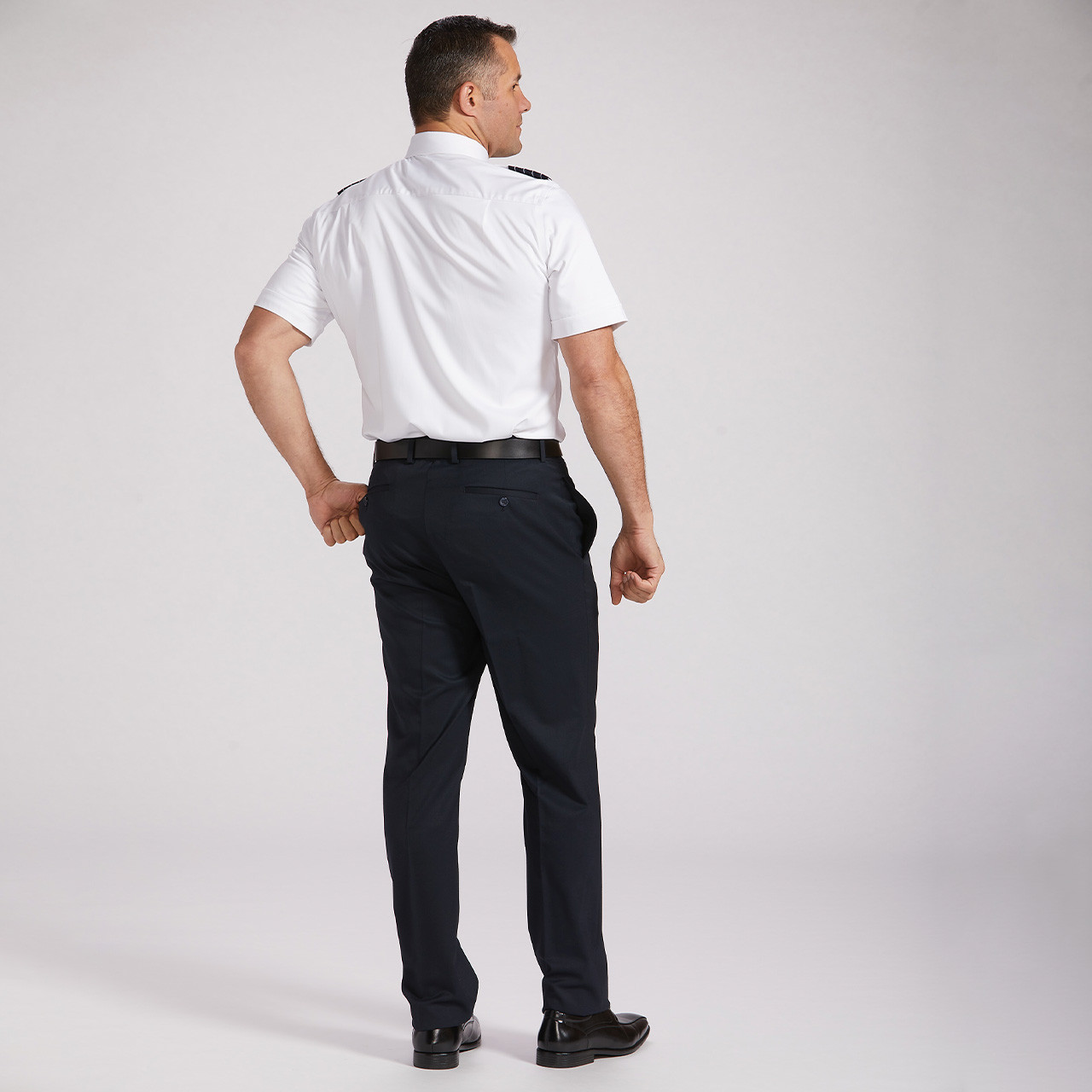 Men's Uniform Pants - Falcon Poly Wool - Navy - A Cut Above Uniforms