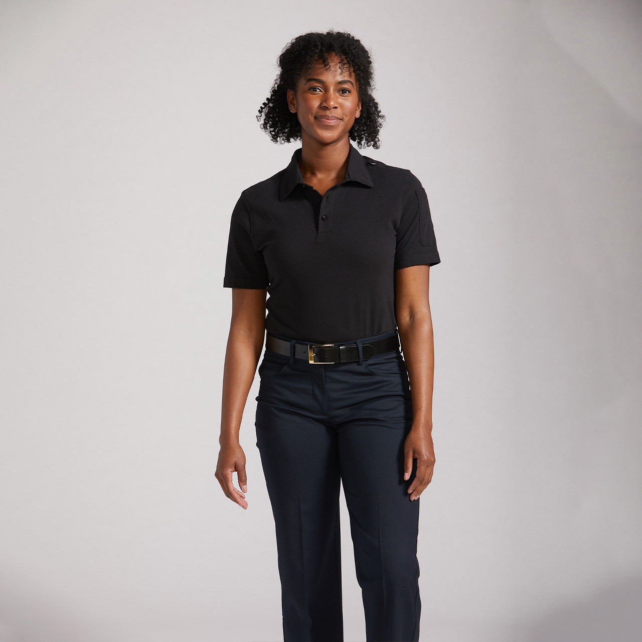 Uniform Polo Shirt - Short Sleeve - Jay - Black - A Cut Above Uniforms