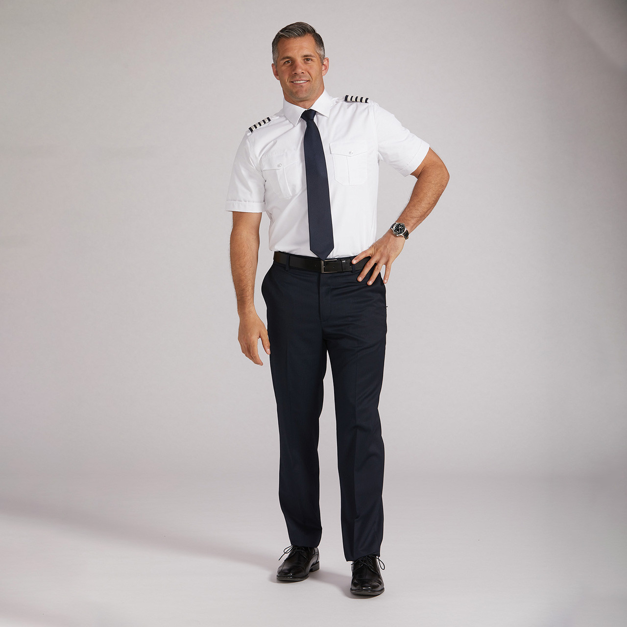 Men's Uniform Pants - Goshawk Poly Viscose - Navy - A Cut Above Uniforms