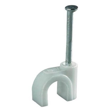 Eagle Coax Cable Clip Strap 100 Pack 1/4" Round Audio Video RG6, RG59 ...