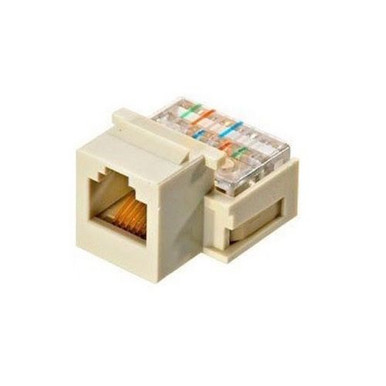 Eagle Keystone Phone Jack Modular CAT3 Keystone Insert RJ-12 Almond ...