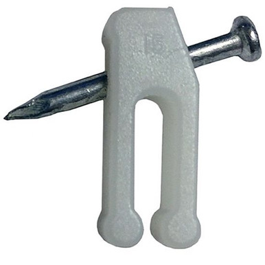 Philips SJA9133W Telephone Cable Wire Nail-In Clips 20 Pack Universal ...