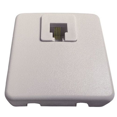 Eagle Surface Mount Telephone Jack White Block Modular 6P4C 4 Wire ...