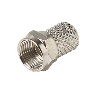 Leviton RG6 Twist-On F Connector 75 Ohm Coaxial Nickel Plate Tool Less ...