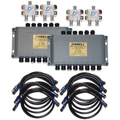 DIRECTV 16 Way Zinwell Multiswitch Kit for AT9 AU9-S SL3 SL5 KaKu Band ...