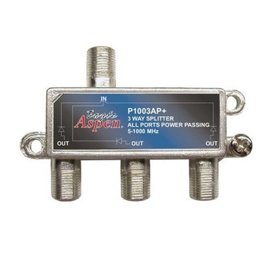 Eagle Aspen 500303 1000 MHz 3-Way Splitter 1 GHz DC All Port Power ...