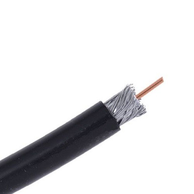 Steren 200-932BK RG6 Coax Cable 1000' FT Solid Copper Dual Shielded RG ...