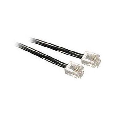 Eagle 100' FT Telephone Cord Cable Black RJ11 Plug Each End 4 Conductor ...