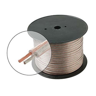 Eagle 500' Ft 12 AWG ga Speaker Cable Clear 2 Conductor Pure Copper ...