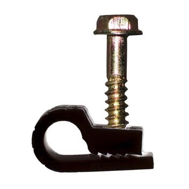 Steren 200-969BK Flex Clip Cable Mounting Clips Coaxial Black Strain ...