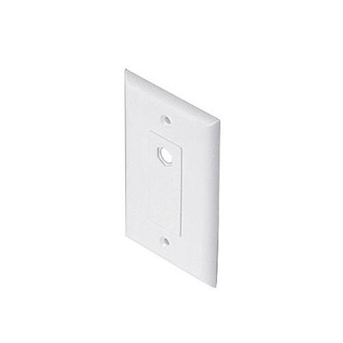 Eagle Wall Plate White Single Hex Hole Offset Decorator Style 1-Socket ...