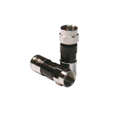 Steren PPC-EX6XL RG6 Compression Connector 50 Pack Universal Black ...