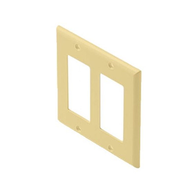 Eagle Wallplate 2 Gang Decora Decorator Style Ivory Wall Plate Face ...