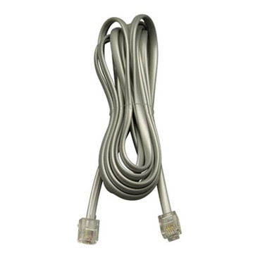 Eagle 9 FT Phone Cord Silver Satin Cable RJ11 4 Conductor Flat ...
