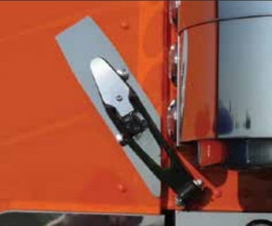 PB389 Hood Latch Trim w/dimples - Mike's Chrome Shop