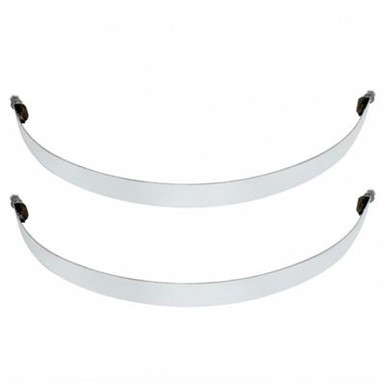 9-3/4" Stainless Air Tank Strap Pair - Mike's Chrome Shop