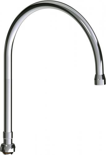 Chicago Faucets GN10BSWGJKABCP 10" Gooseneck Swing Spout