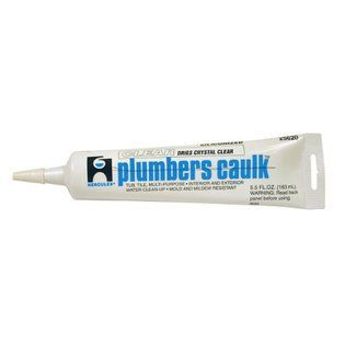 Hercules 25620 Clear Siliconized Plumber's Caulk - 5.5 oz.