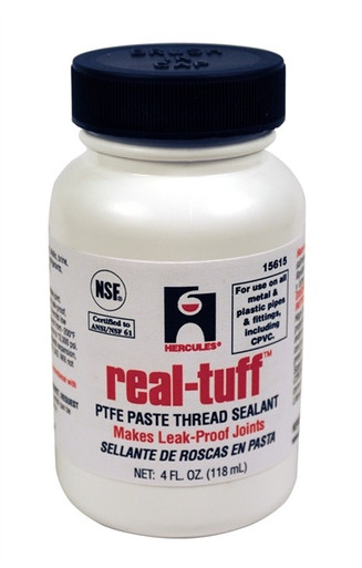 Hercules 15615 Real Tuff Teflon Paste Thread Sealant - 4oz.