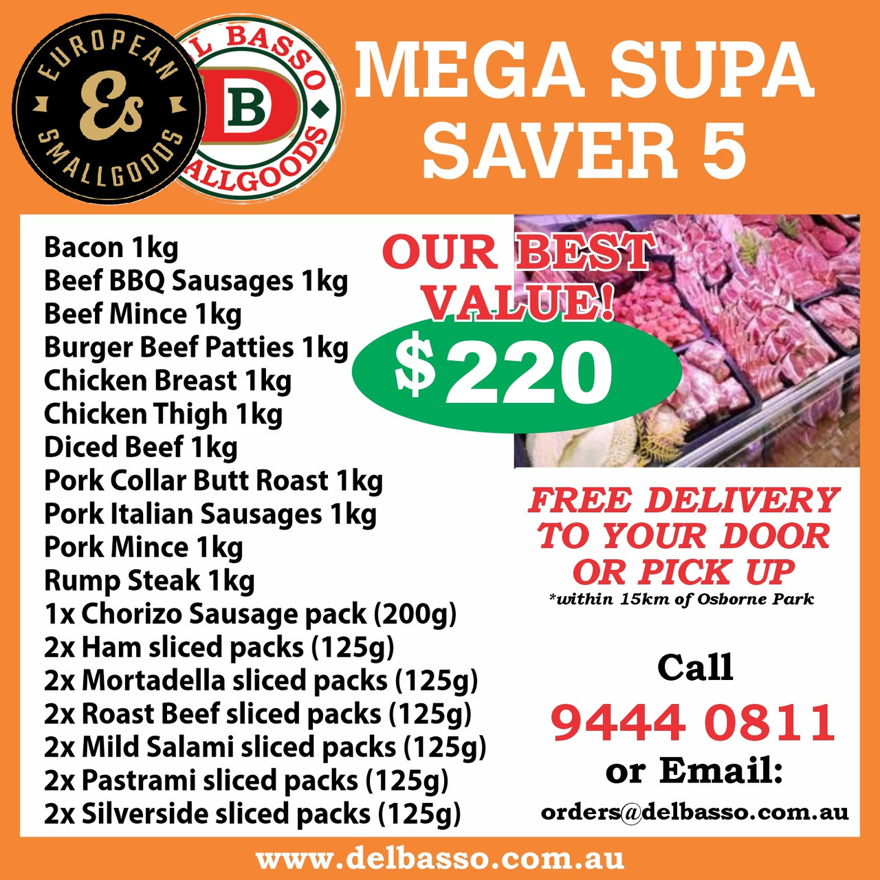 Meat Packs Perth | Bulk Meat Perth | Del Basso Smallgoods