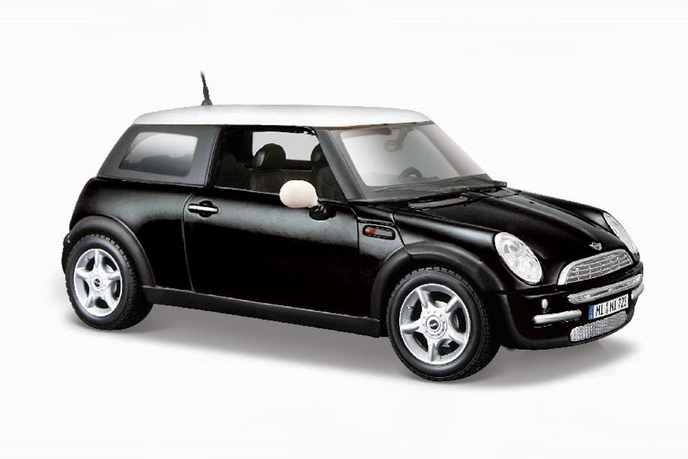 Mini Cooper, Matte Black - Maisto 31219BK - 1/24 scale Diecast Model ...