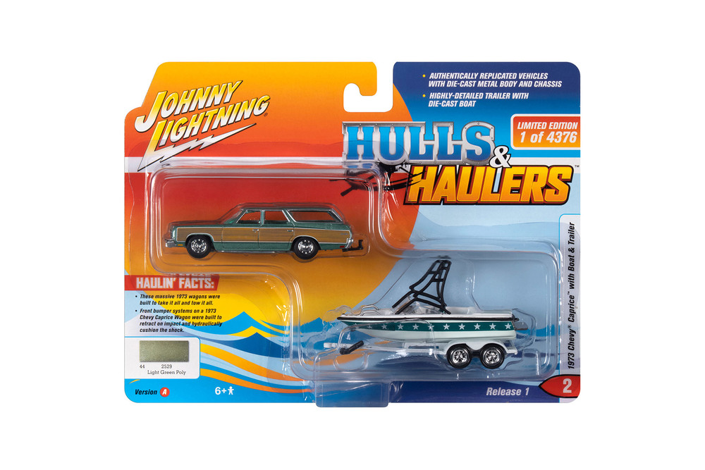 1973 Chevy Caprice with Mastercraft Boat & trlr JLSP204/24A 1/64 scale ...