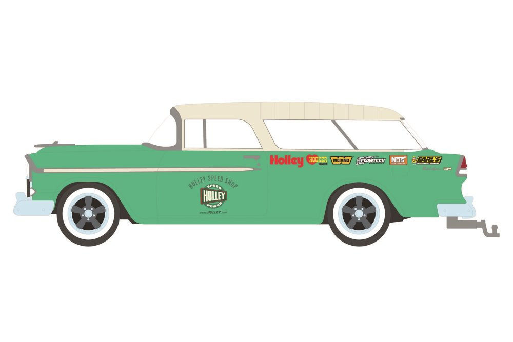 1955 Chevy Nomad, Green - Greenlight 36040A/48 - 1/64 scale Diecast ...