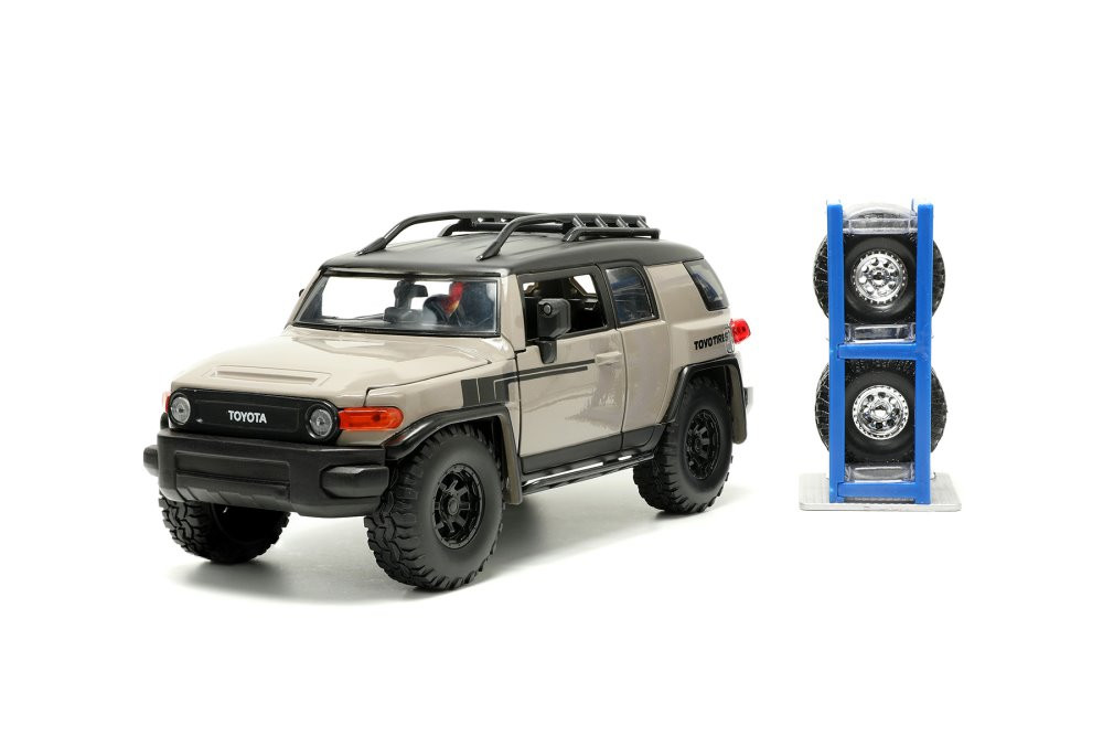 Toyota FJ Cruiser w/ Roof Rack and Extra Wheels, Beige - Jada Toys ...