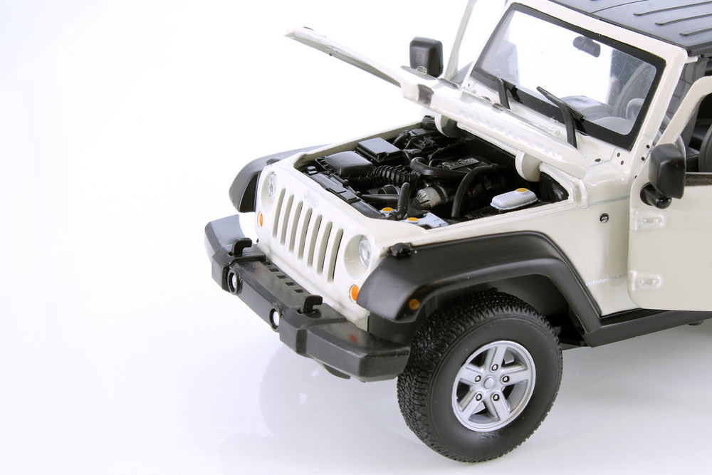 2007 Jeep Wrangler Rubicon Hard Top, Cream- Welly 22489HW-WH - 1/24 ...