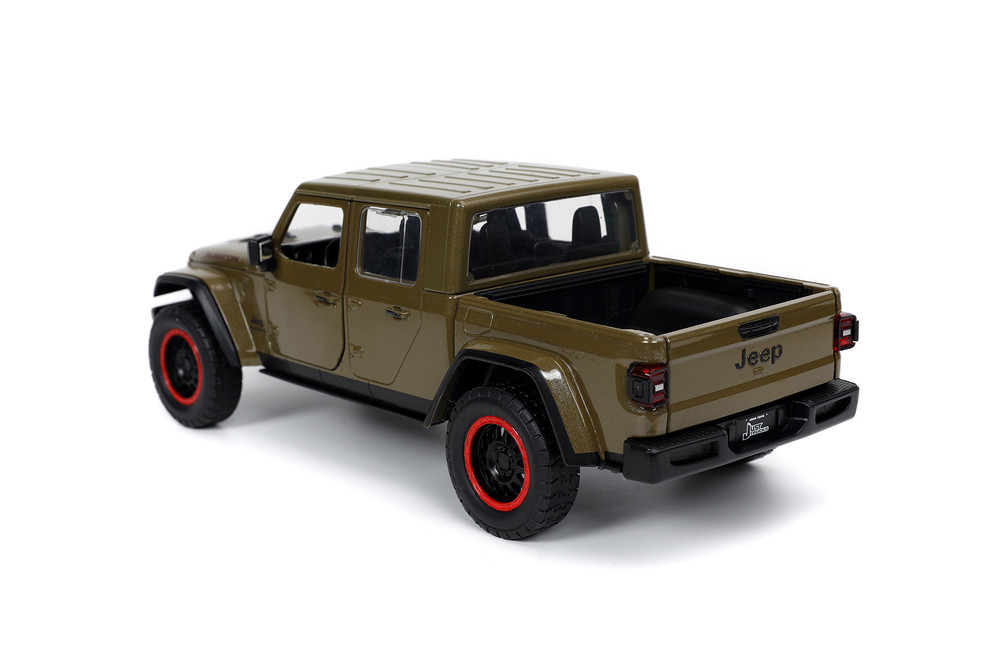 2020 Jeep Gladiator Rubicon w/Extra Wheels, Dark Green - Jada Toys ...