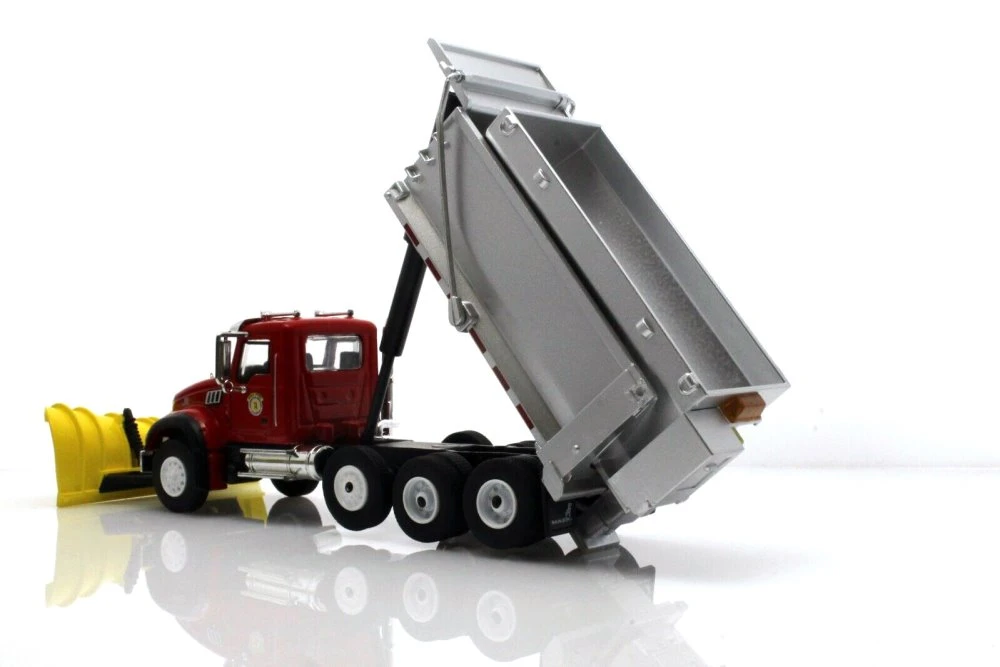 2019 Mack Granite Dump Truck w/ Snow Plow & Salt Spreader, Red - 30336 ...