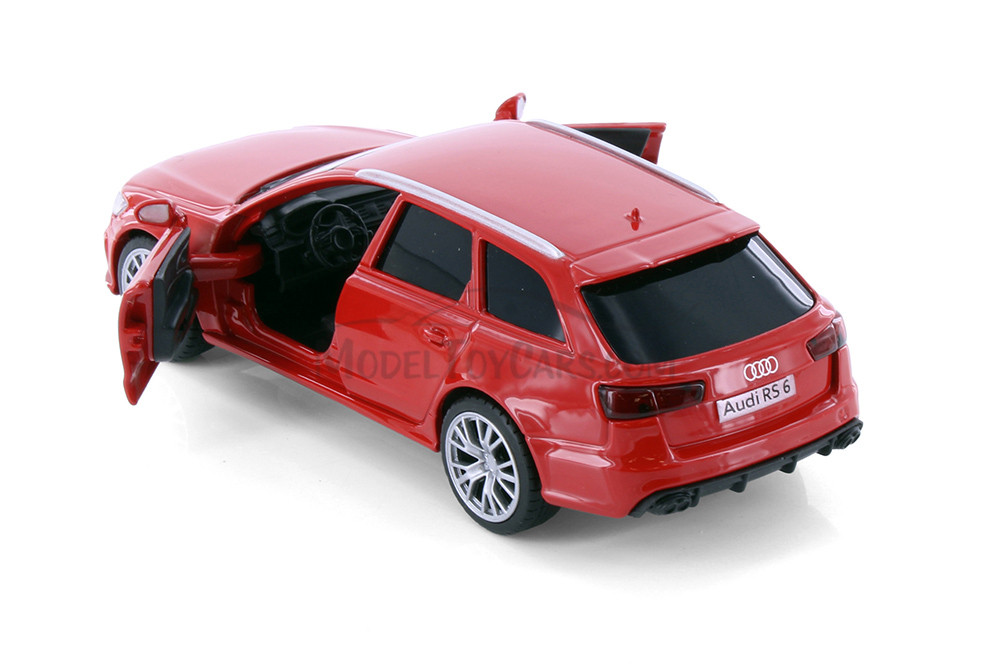2017 Audi RS6, Red - Showcasts TM012002 - 1/36 scale Diecast Model Toy ...