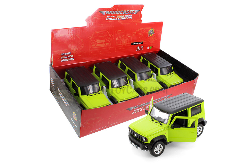 Suzuki Jimny, Lime Green - Showcasts 68271D - 1/18 scale Diecast Model ...