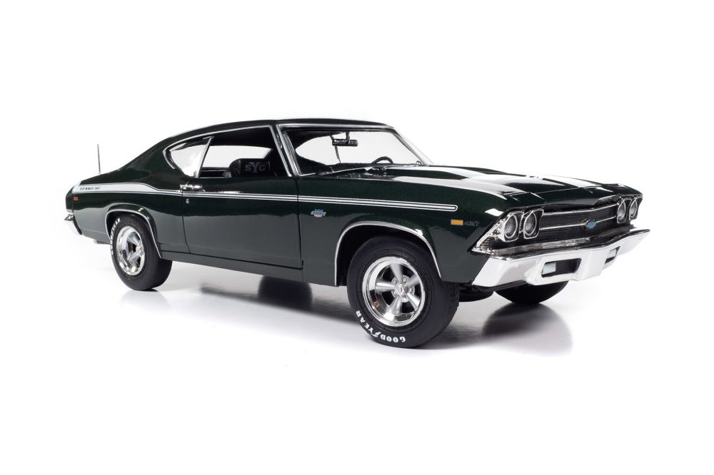 Yenko 1969 Chevy Chevelle, Fathom Green - Auto World AMM1283 - 1/18 ...