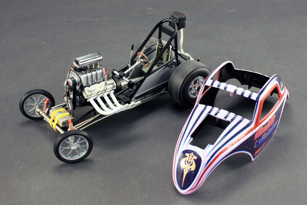 Altered Dragster, Pink /Blue - Acme A1800815 - 1/18 scale Diecast Model ...