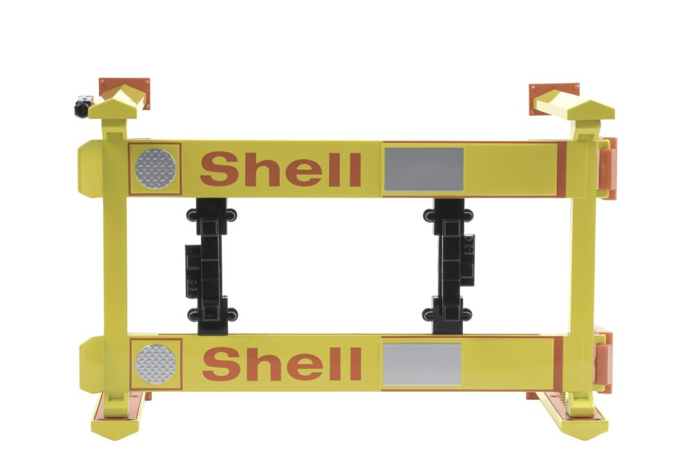 Shell Oil #2 Adjustable Four-Post Lift, Yellow and Red - Greenlight ...