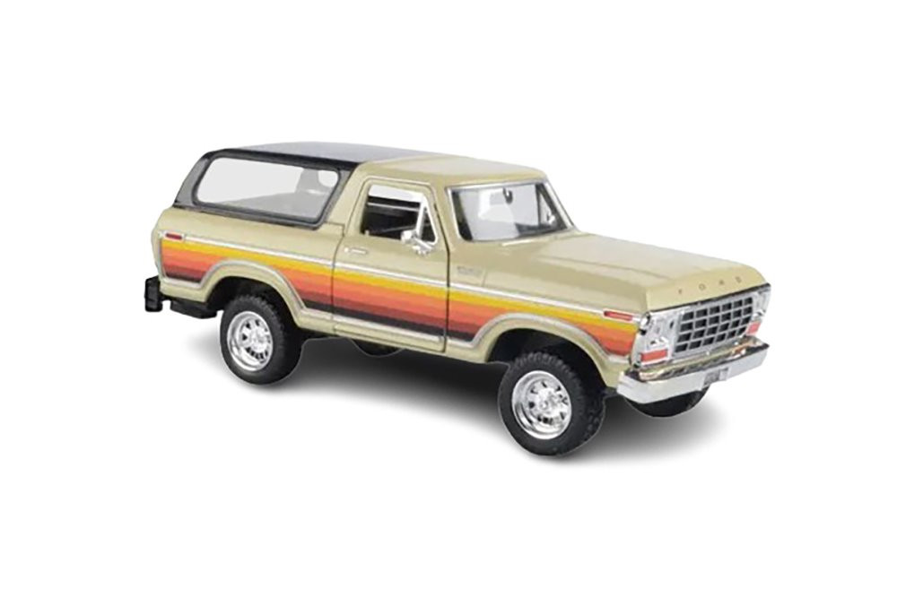 1978 Ford Bronco, Beige/Tan - Motor Max 79373PTM - 1/24 Scale Diecast ...