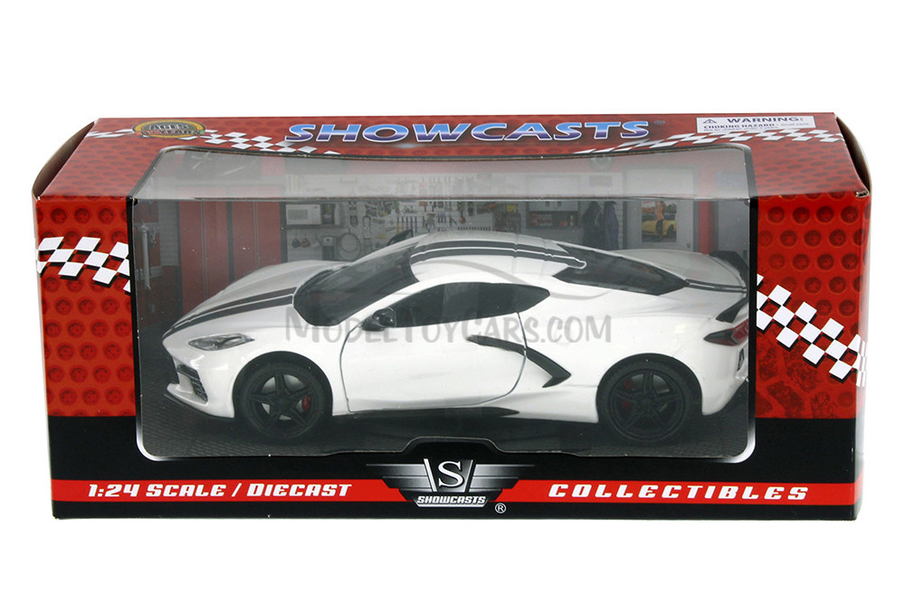 2020 Chevy Corvette C8 Stingray Hardtop, White - Showcasts 79360WHK - 1 ...