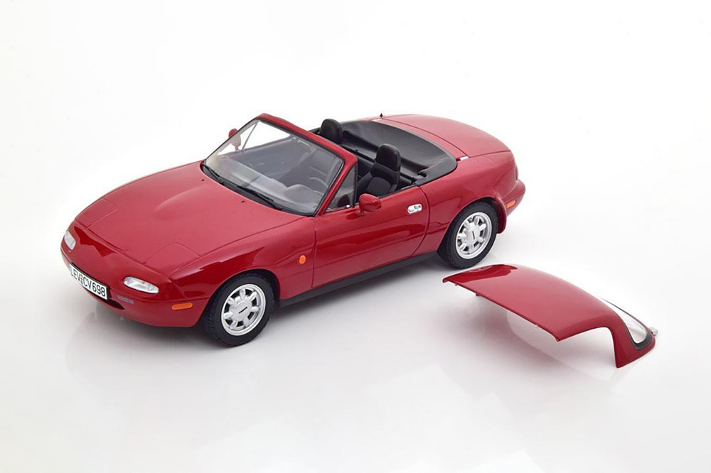 1989 Mazda MX-5 Miata Convertible, Red - Norev 188020 - 1/18 Scale ...