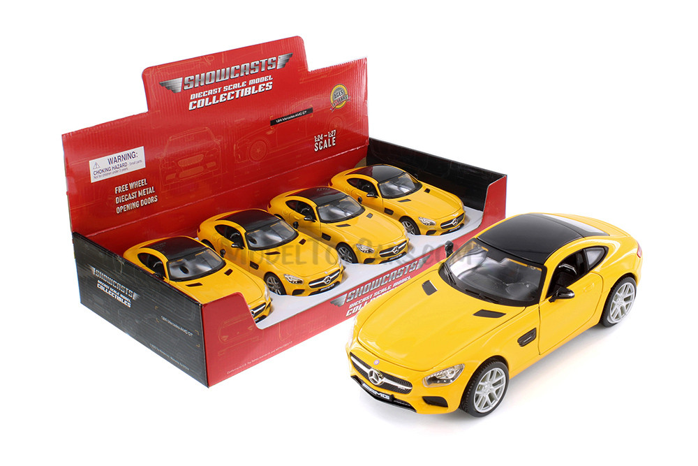 Mercedes-Benz AMG GT, Yellow - Showcasts 34134 - 1/24 Scale Diecast ...