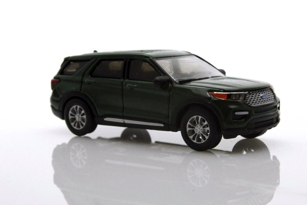 2022 Ford Explorer Limited w/ Rooftop Tent, Dark Green - Greenlight ...