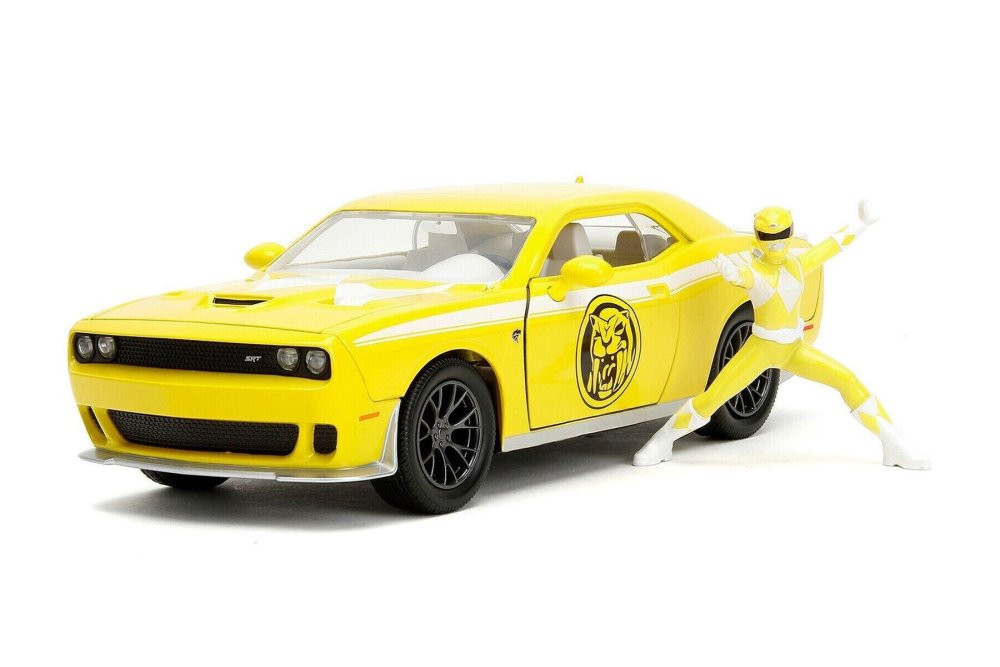 2015 Dodge Challenger SRT w/ Yellow Ranger, Power Rangers - Jada Toys ...