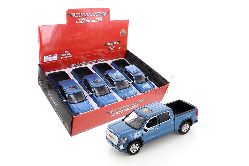 2019 GMC Sierra 1500 Denali Crew Cab, Blue - Showcasts 71362D - 1/27 ...