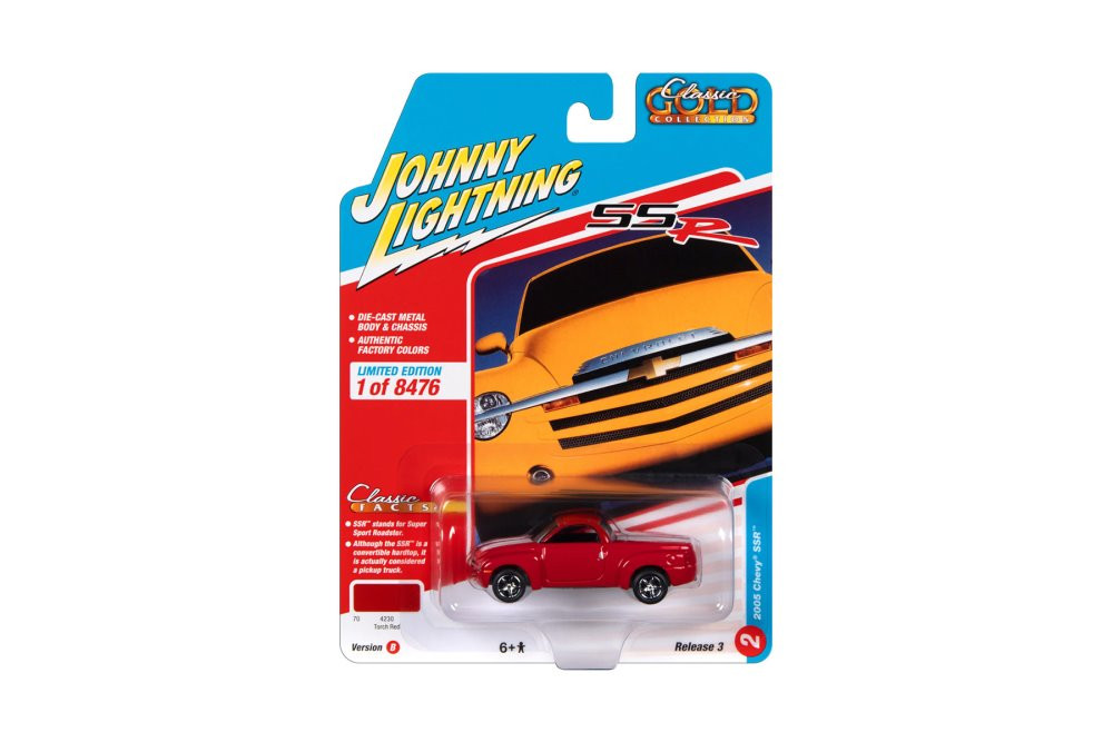 2005 Chevy SSR, Red - Johnny Lightning JLSP279/24B - 1/64 Scale Diecast ...