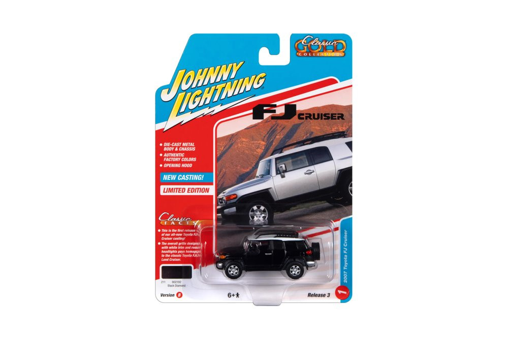 2007 Toyota FJ Cruiser, Black - Johnny Lightning JLSP278/24B - 1/64 ...